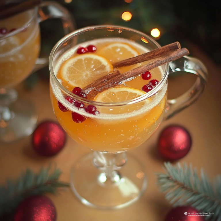 Punch de Noël Festif au Champagne et Vanille – recettes en famille