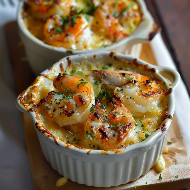 Cassolettes de Saint-Jacques et Crevettes – recettes en famille