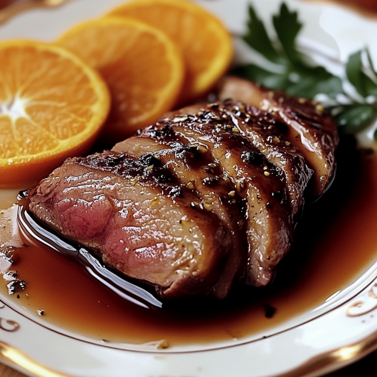 Magret de Canard à l’Orange et au Vinaigre Balsamique – recettes en famille