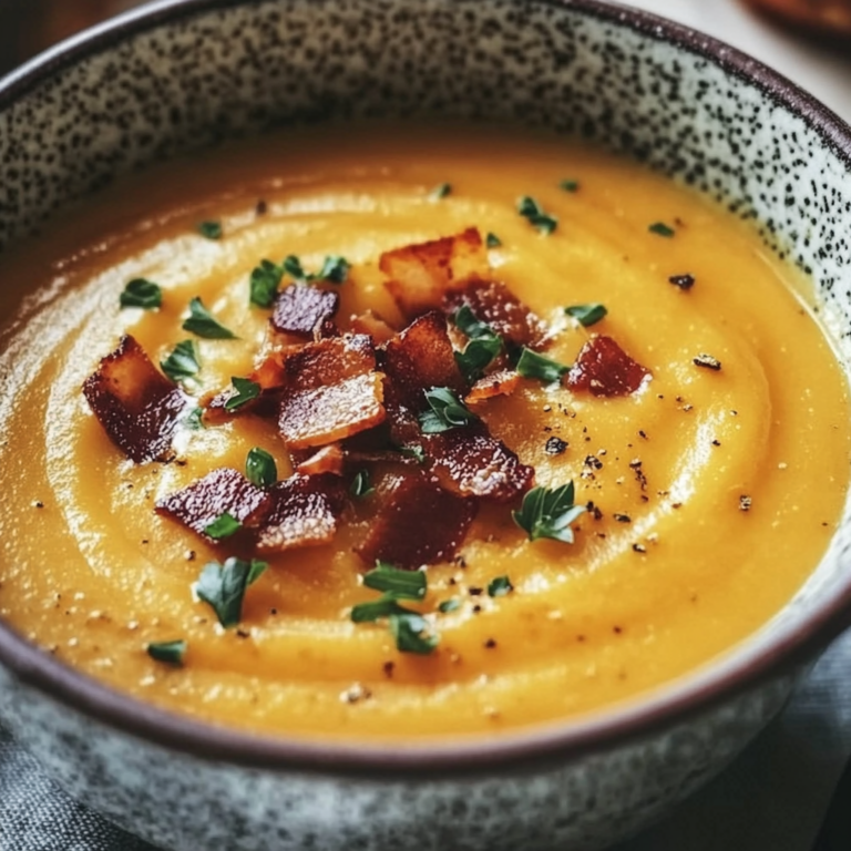 Velouté de Potiron aux Châtaignes et Lard Croustillant – recettes en ...