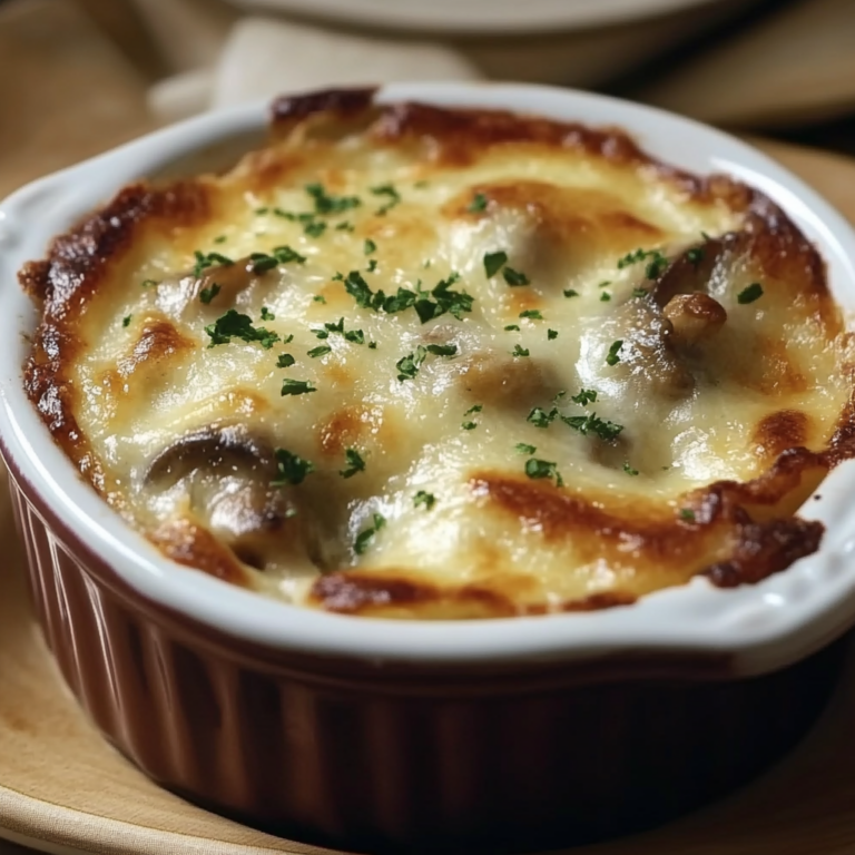 Cassolette gratinée aux poireaux et champignons – recettes en famille