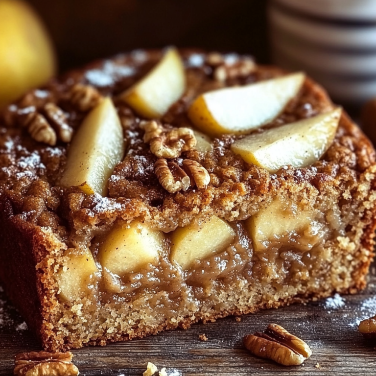 Gâteau Farine De Noix Pommes