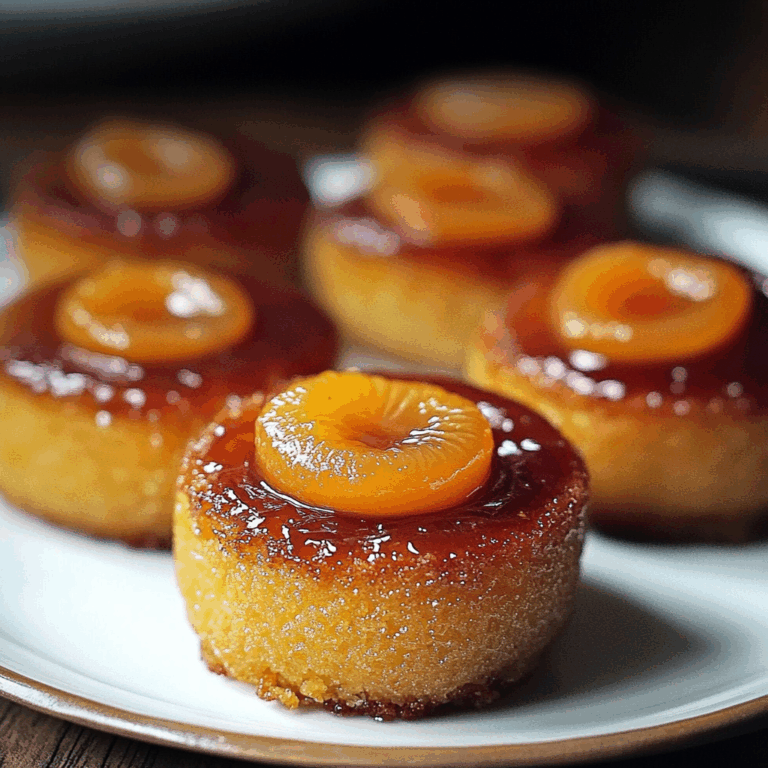Mini Gâteaux Renversés à la Pêche – recettes en famille